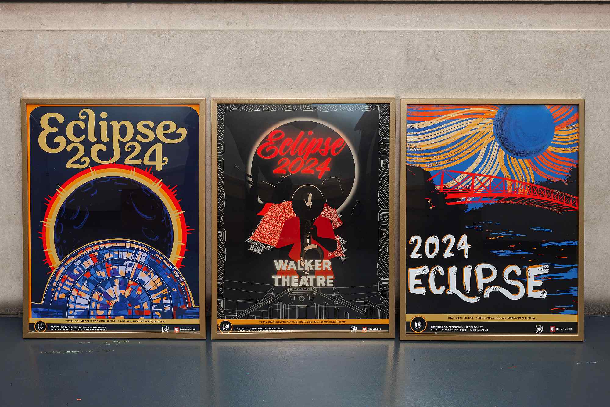 Indy art students design solar eclipse posters as keepsakes
