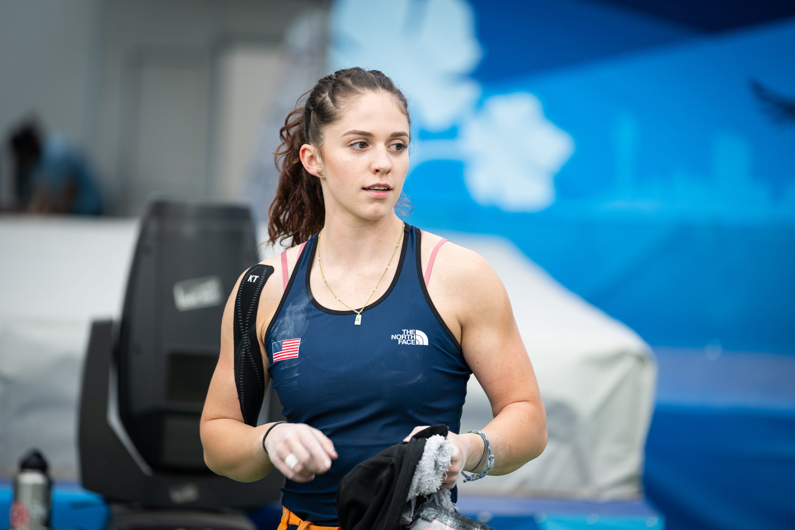 This Olympic speed climber can scale 3 stories in 7 seconds