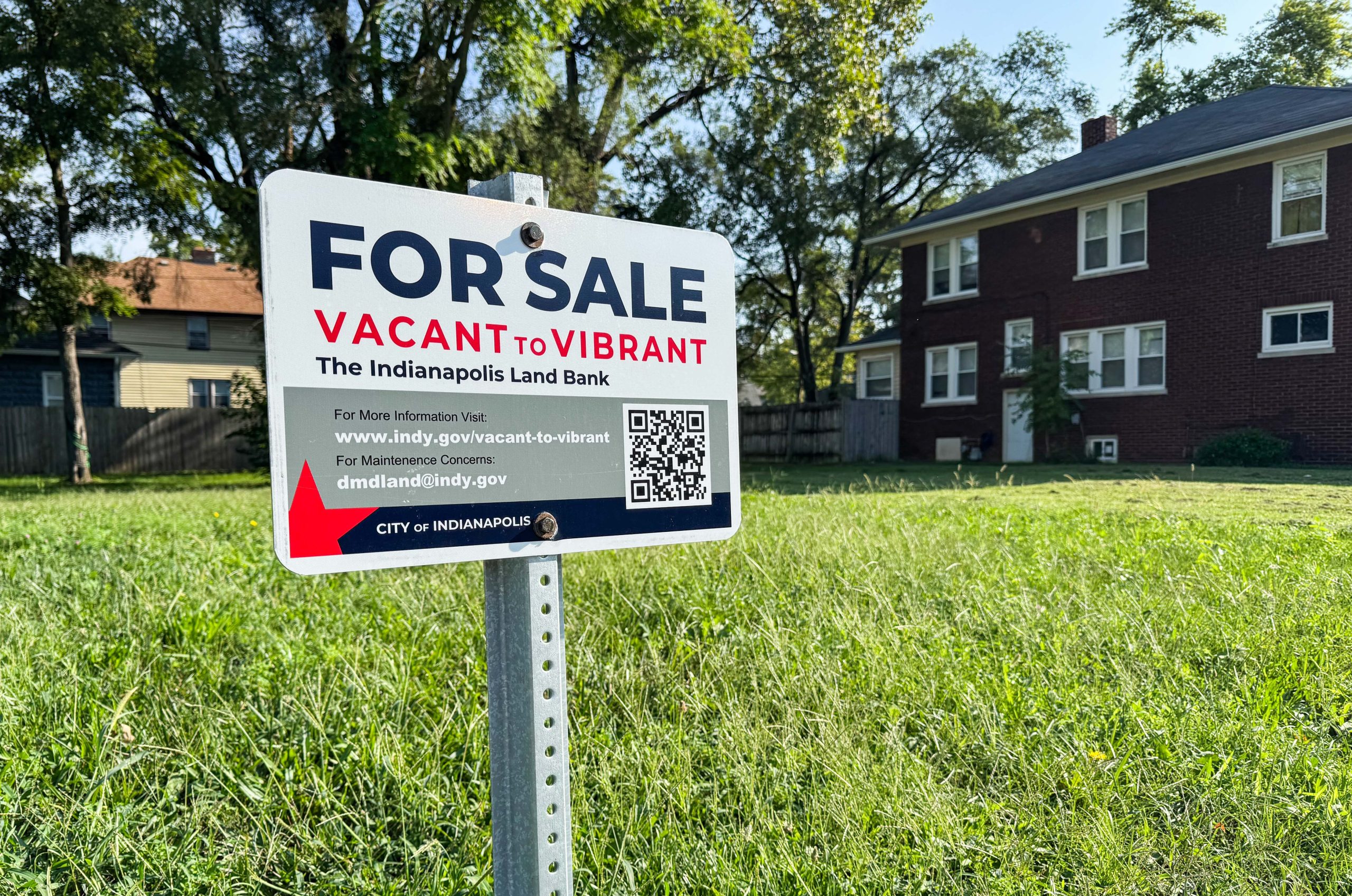 Indianapolis land bank properties up for sale